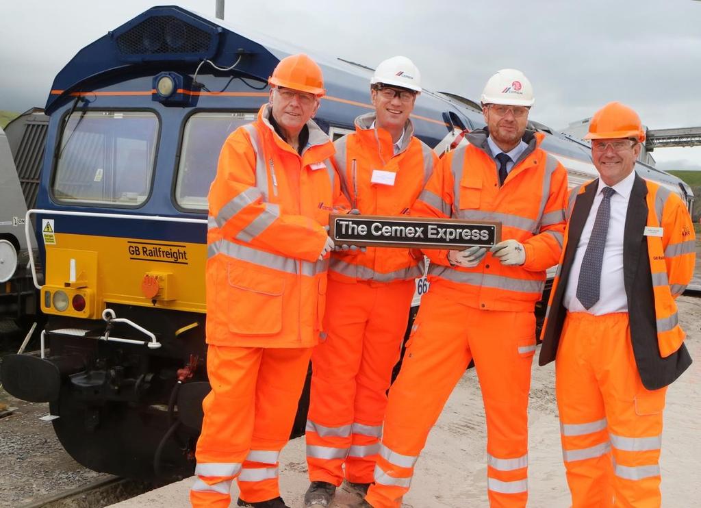 CEMEX and GB Railfreight launch new branded locomotive at official ...