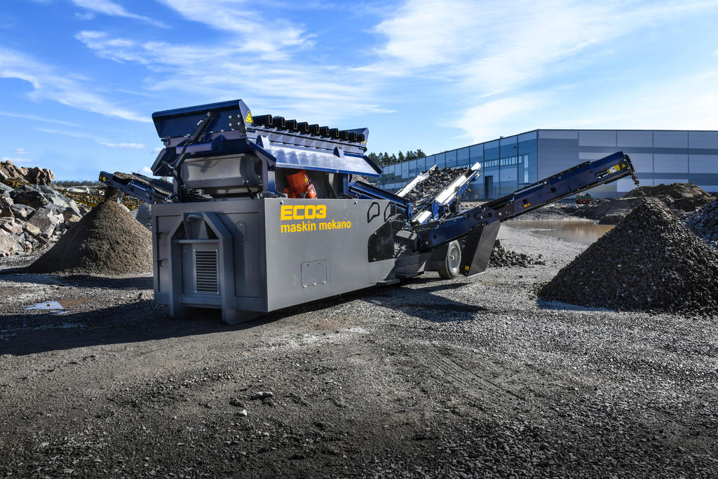 Sustainable container mobile screener ECO3 | Hub-4