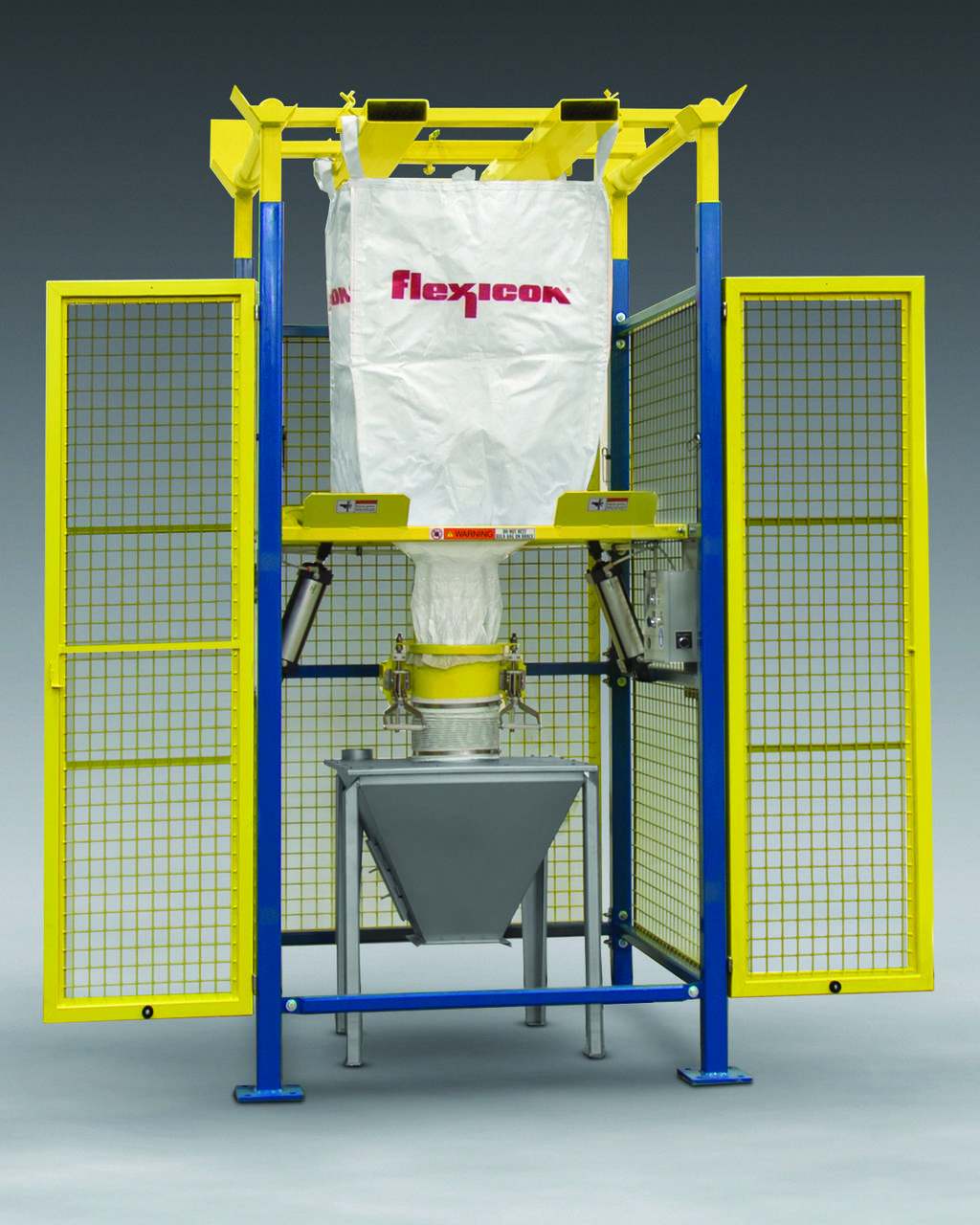 Bulk Bag Discharger with safety cage | Hub-4