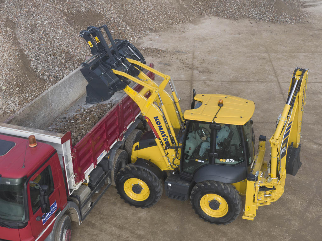 Introducing the new Komatsu WB97S-8 Backhoe Loader | Hub-4