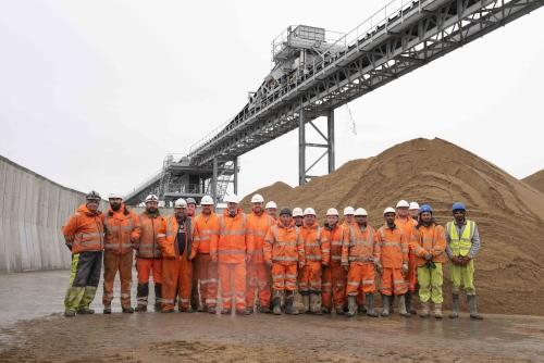 Brett Aggregates open a new marine aggregate terminal at Newhaven Port ...