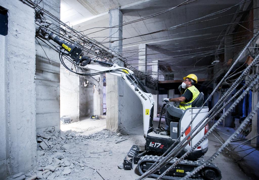 New Bobcat Mini-Excavators & Loaders on Milan Demolition | Hub-4