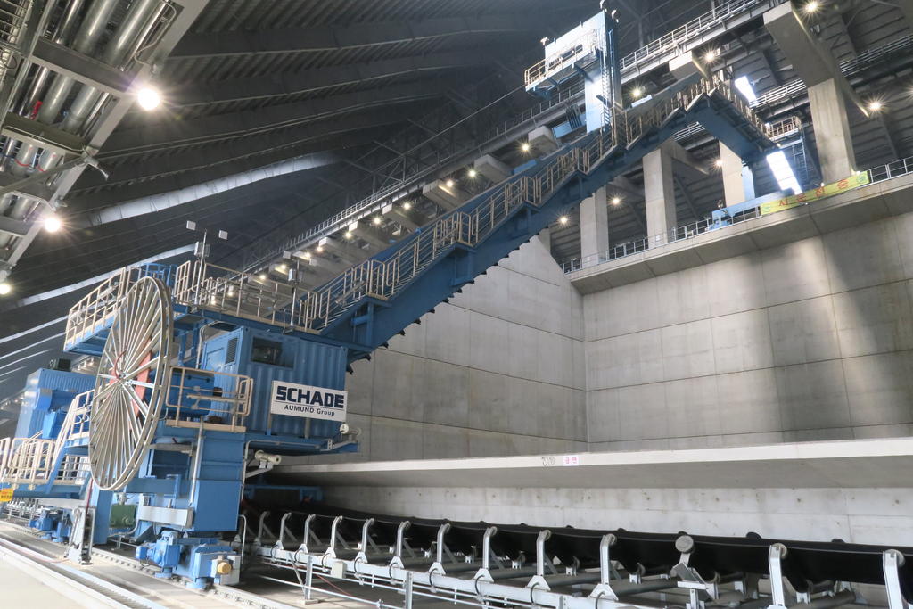 Four SCHADE Semi-Portal Reclaimers at new Samcheok Power Plant for Coal ...