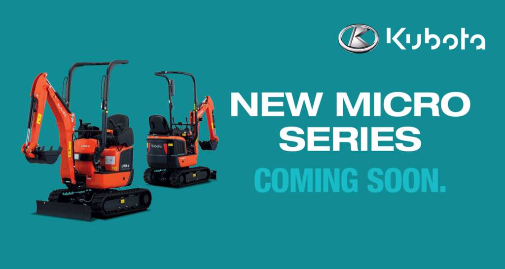 Kubota launch two new micro excavators | Hub-4