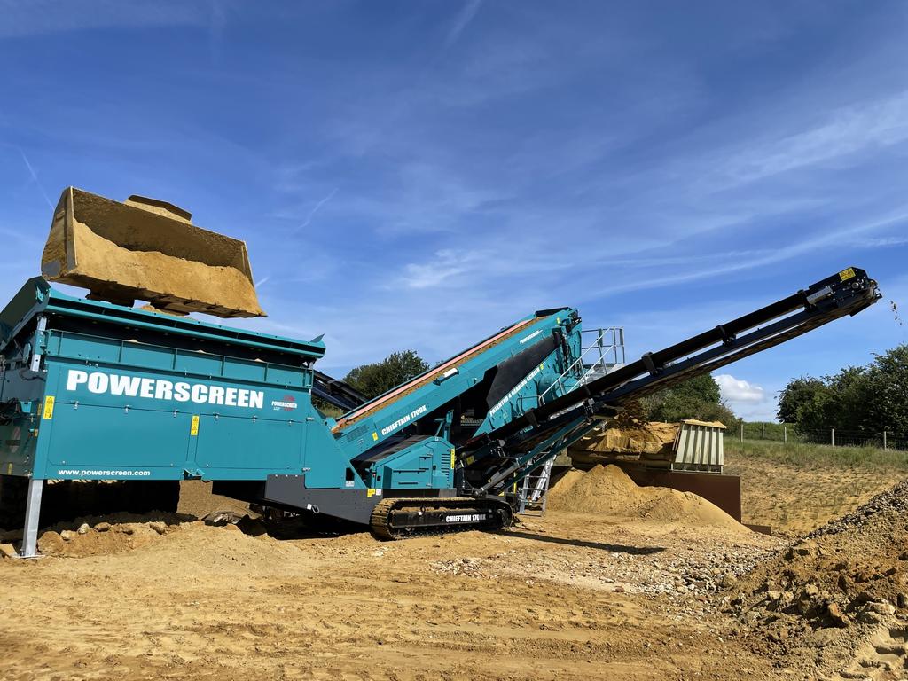 First of the new Powerscreen Chieftain 1700X screeners goes to work at ...