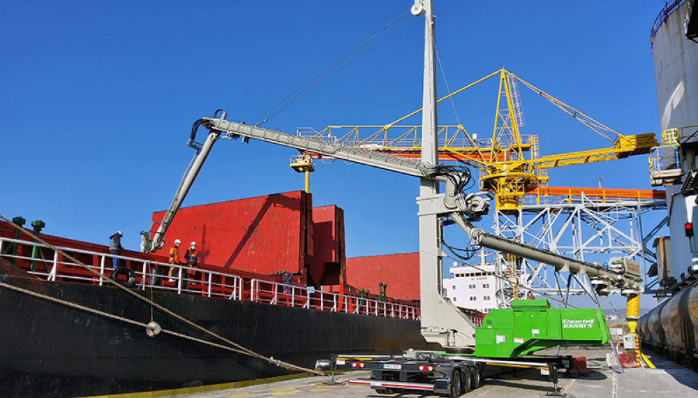 Siwertell road-mobile ship unloader ordered for dust-free cement ...