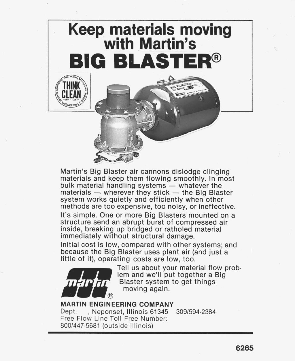 Martin Engineering celebrates 50 years of air cannon technology | Hub-4