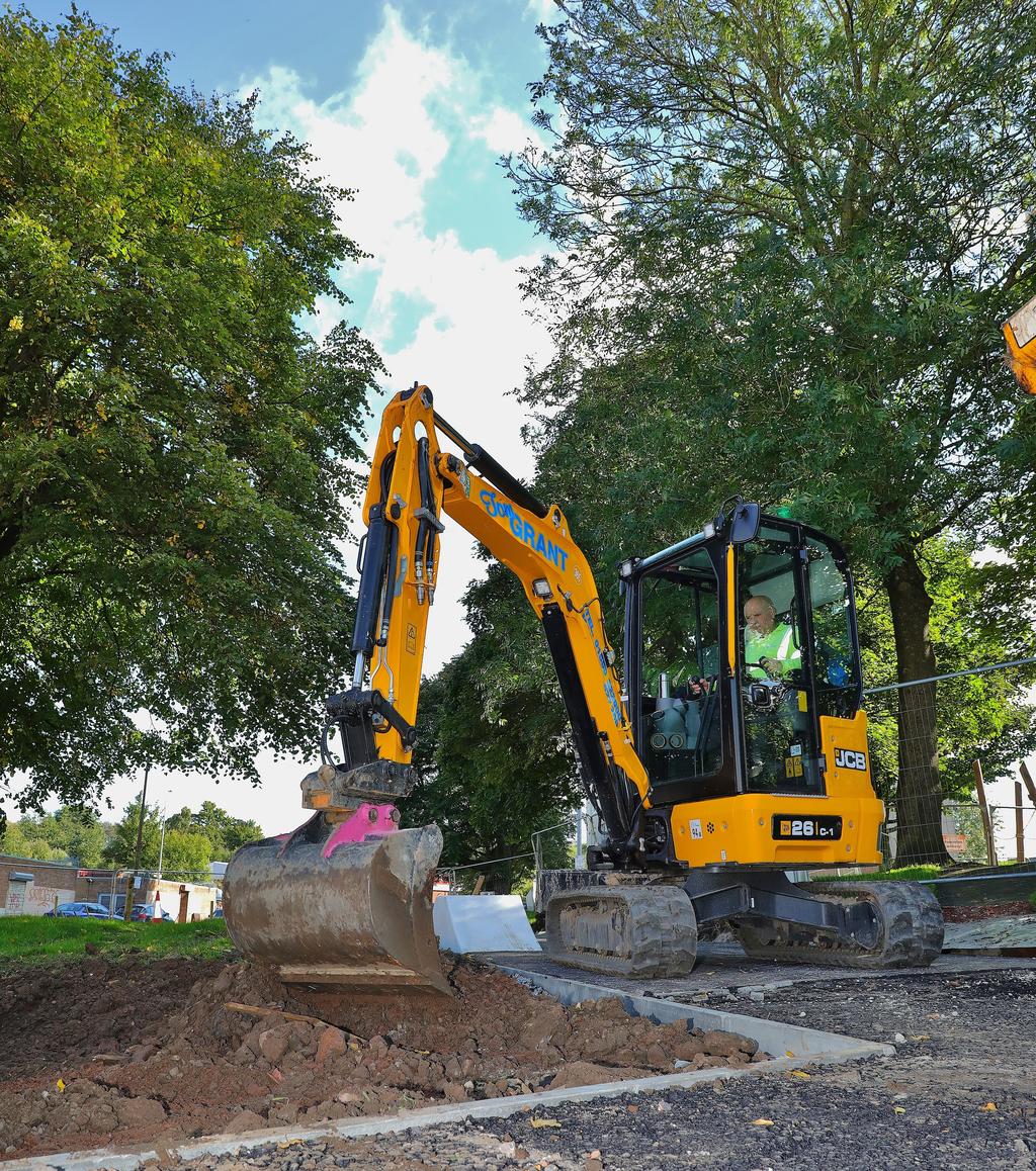 First new JCB Mini Excavator touches down in Scotland | Hub-4