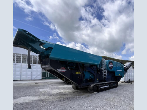 Powerscreen Premiertrak R450 on show with PowerX Equipment at Hillhead ...